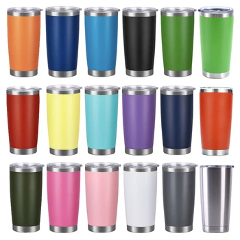 Wholesale Custom Yeties Tumbler 20oz With Lid Double Wall Steel Vacuum ...