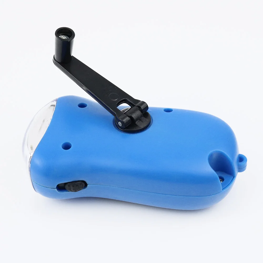 Hand Cranking Solar Powered Rechargeable Flashlight Whit Dynamo - Buy ...