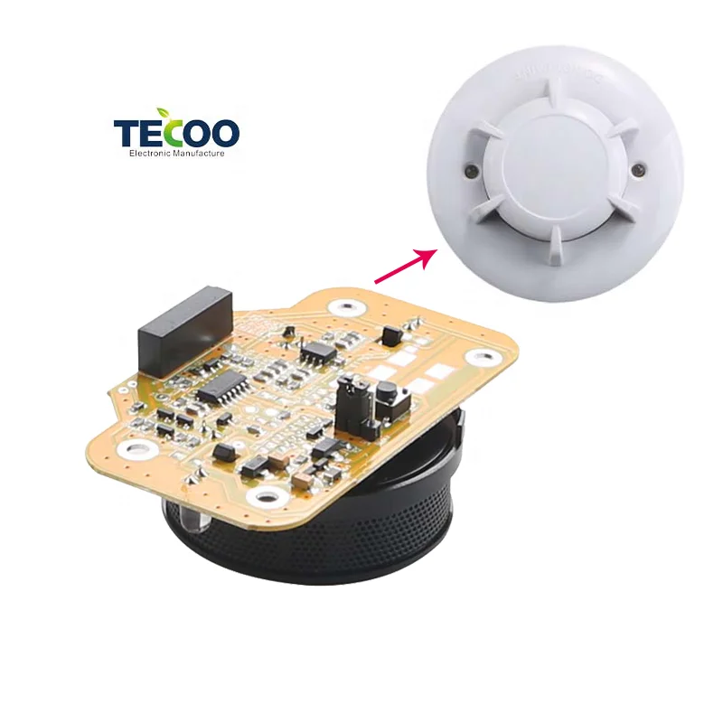 Home Security Fire Alarm Control Board Smoke Detector Pcba/alarm ...