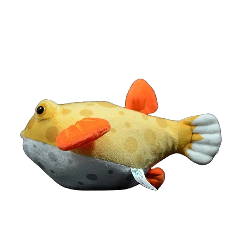 Real Life Cubicus Boxfish Plush Toys Lifelike Super Soft Aquarium Fish ...