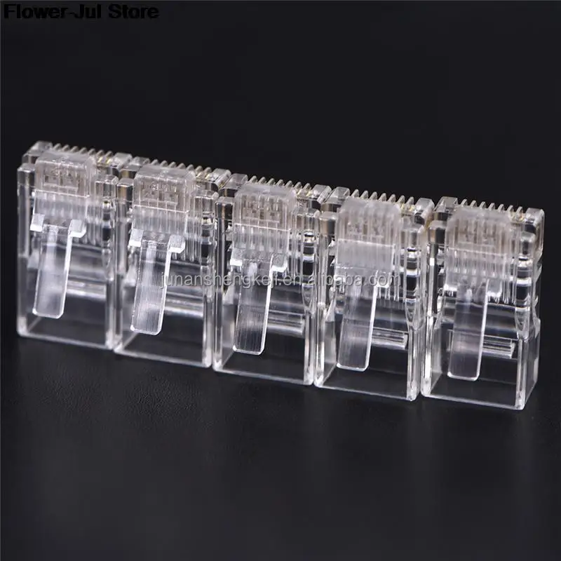 Rj45 Connector 8p8c Rj45 Modular Plug Network Connector For Cat5 Cat5e ...