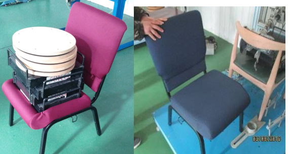 Auditorium Red Interlock Stacking Church Chair - Wholesale