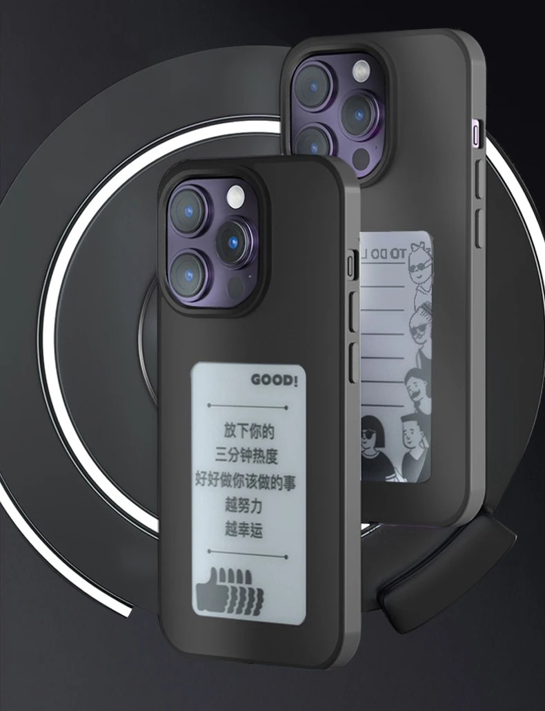 Inkzone For Iphone 12 Pro Max Case Pc+tpu Nfc Phone Cover 3.7-inch Tri ...