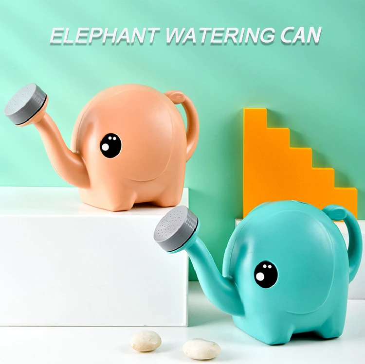 Small Animal Watering Can 2.5l Long Spout Plastic Indoor Elephant Shape ...