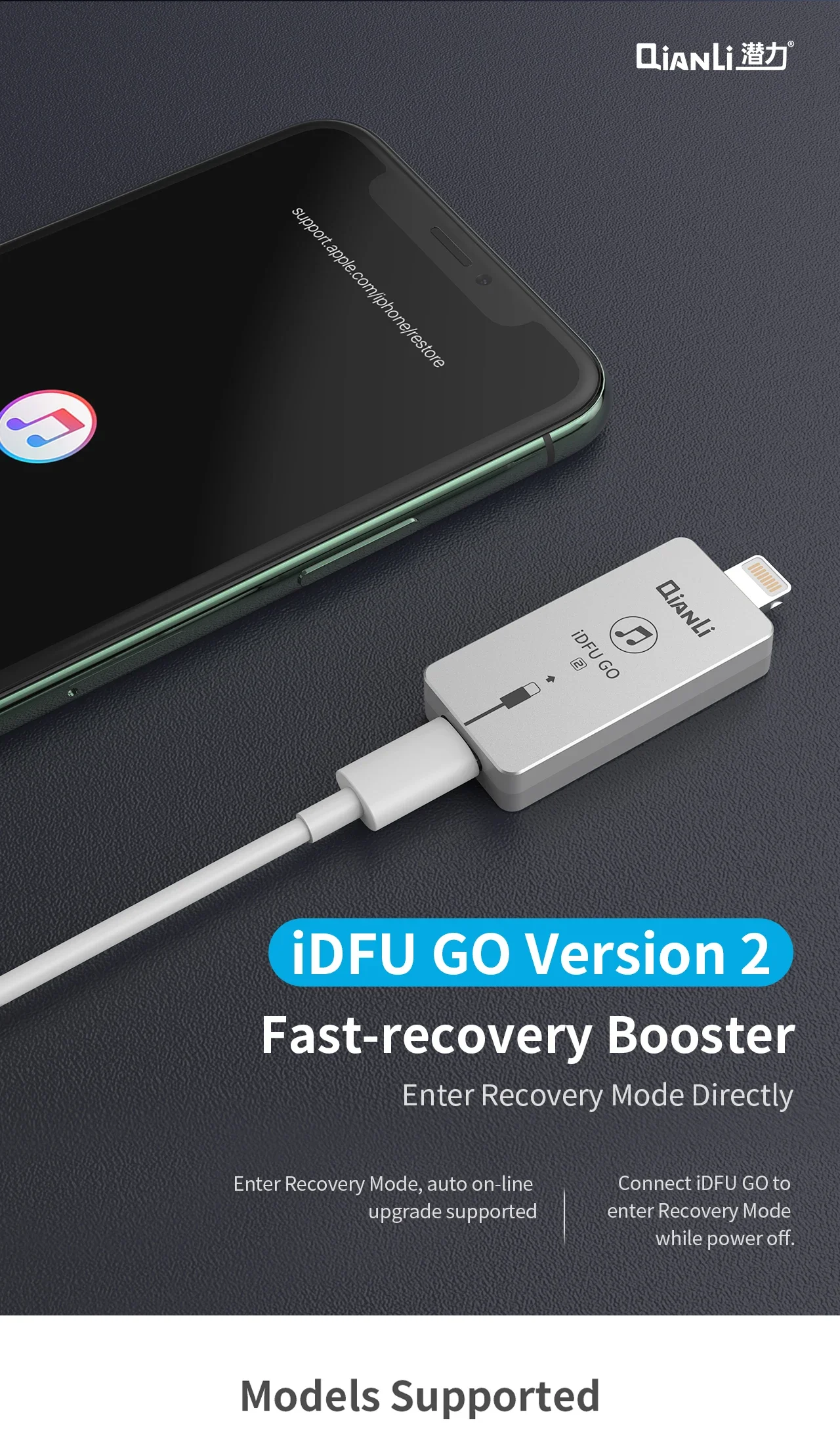 Qianli IDFU Go Quick Recovery Mode DFU Device for IOS System Quick ...