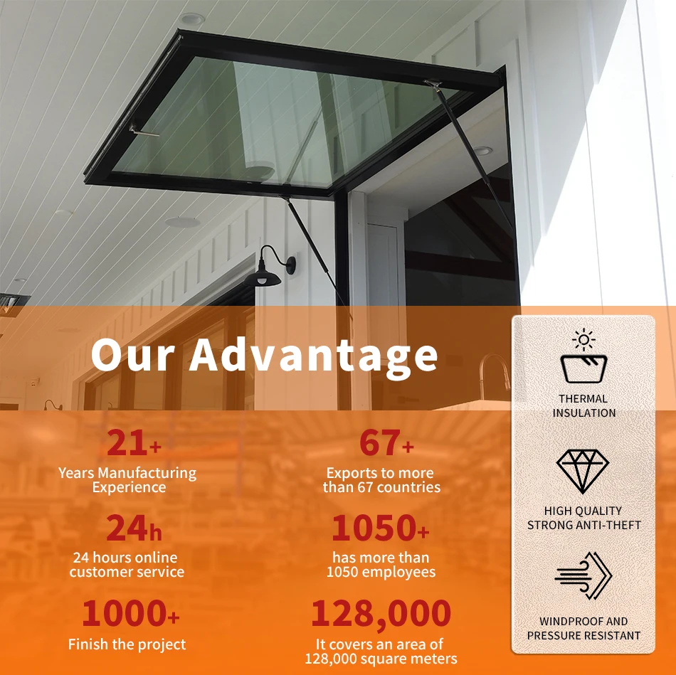 D-top Shenzhen 90 Degree Push Out Flip Pull Up Window Aluminum Swing ...