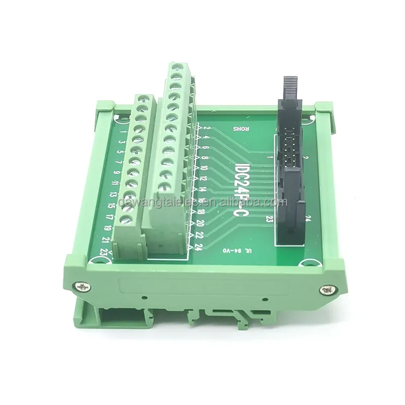 Idc 24 Pin Idc24p Male Terminal Block Breakout Board 24p Plc Relay ...