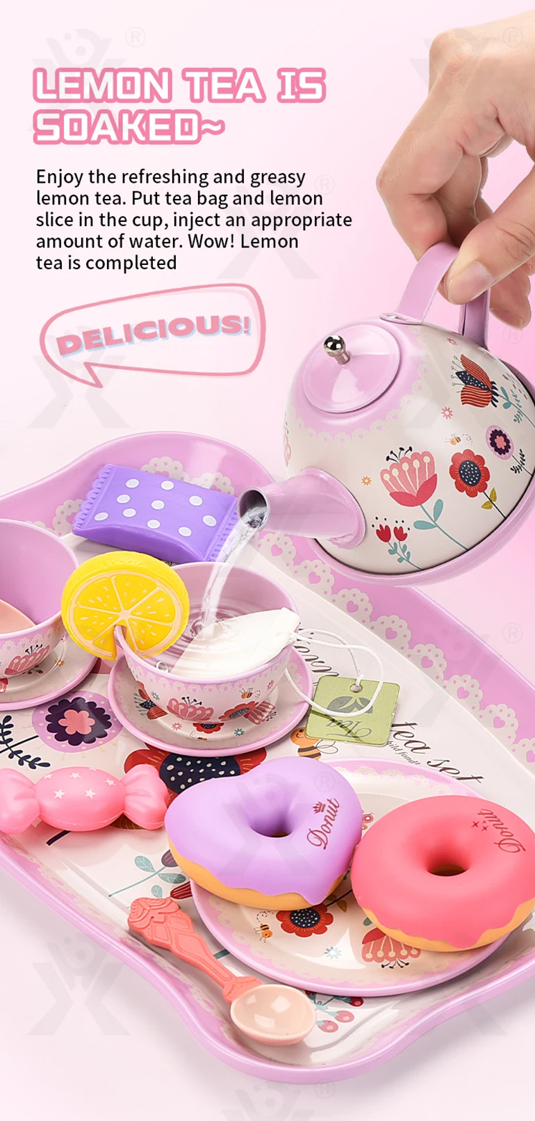 Chengji Kids Toy Wholesale Gifts Pretend Play Kitchen Food Toy Tea ...