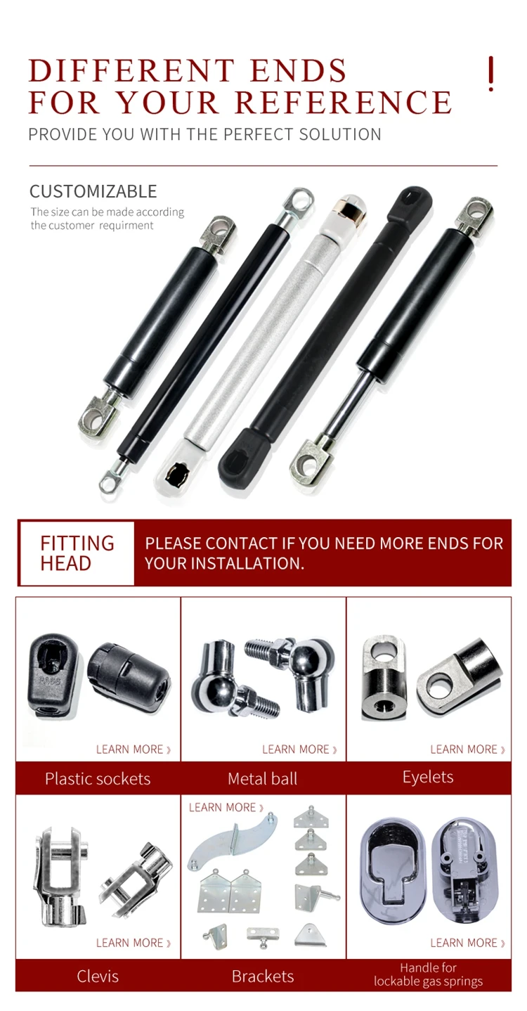 Customized Size Traction Gas Strut - Support for Disabled