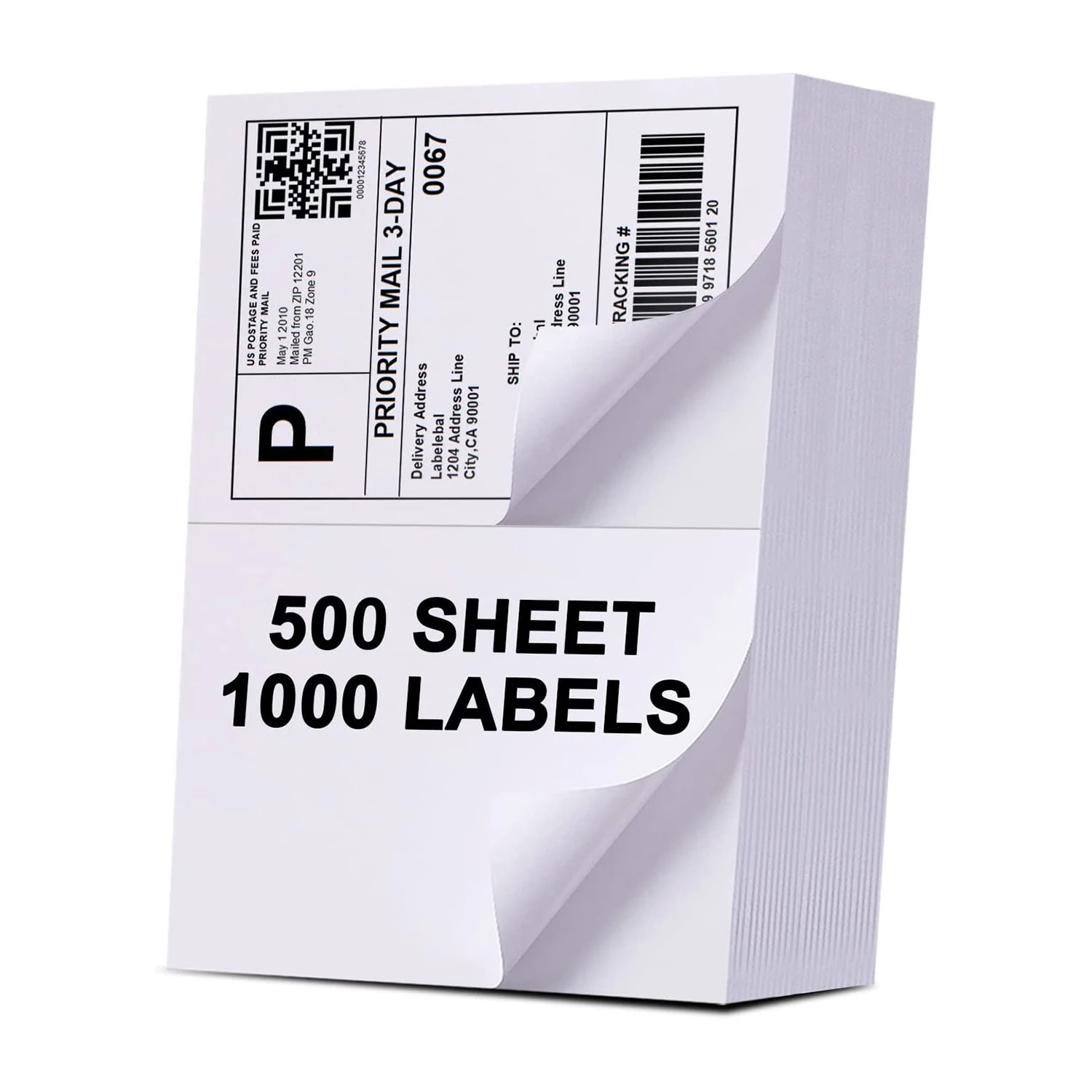 Fba Labels Sticker Half Sheet A4 8.5x11 Inch Adhesive Shipping Labels ...