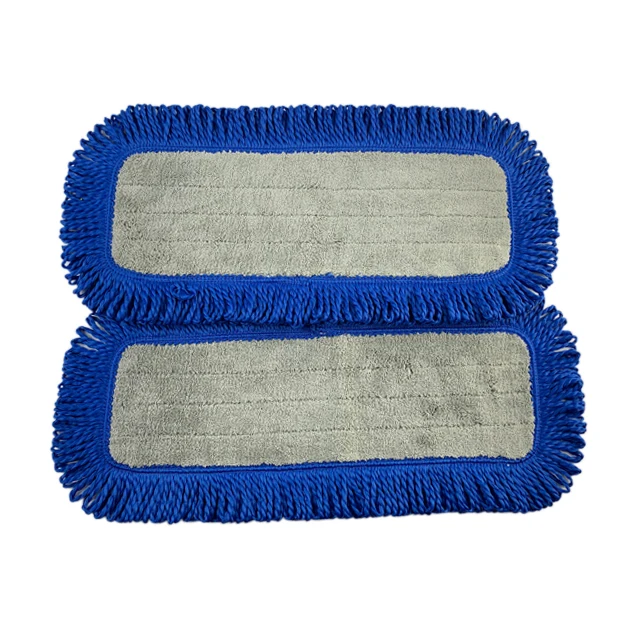 18 Fringe Hook-and-Loop Dust Mop Microfiber Mop Pad Back 18" Length ...