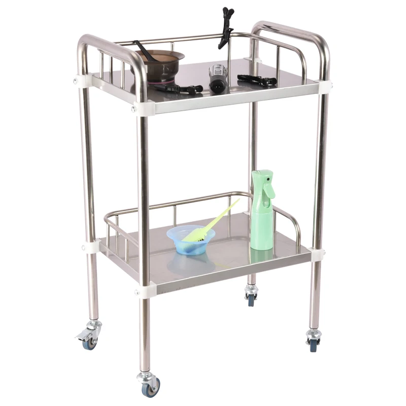 Hospital Instrument Trolley Medical Dressing Trolley With Drawer Salon ...