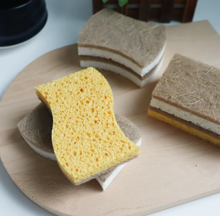Eco-friendly Kitchen Sponge - Natural Cellulose & Sisal
