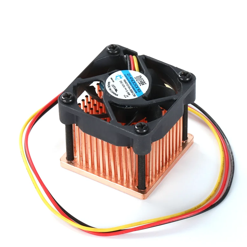 Dc 12v Pc Cpu Cooler Fan Radiator 38.9*38.9*20 Heatsink With Fan Small ...
