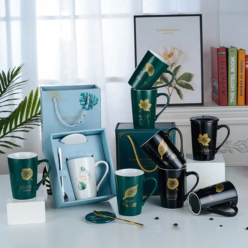 Large Modern Travel Tea Matte White Black Nordic Custom Large 15oz ...