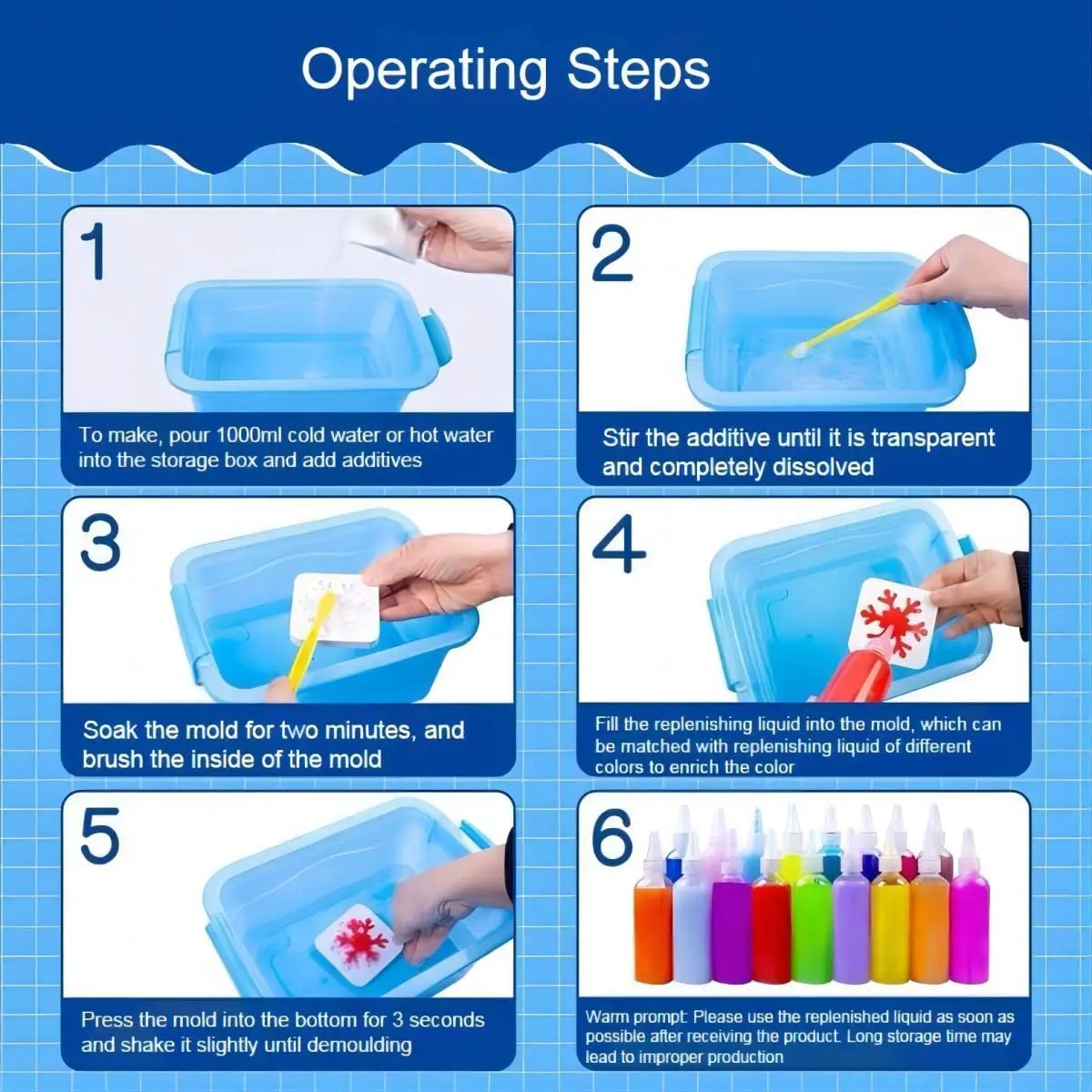 2023 6colors New Animal Water Elf Bead Kit Diy Hand Made Magic Water ...