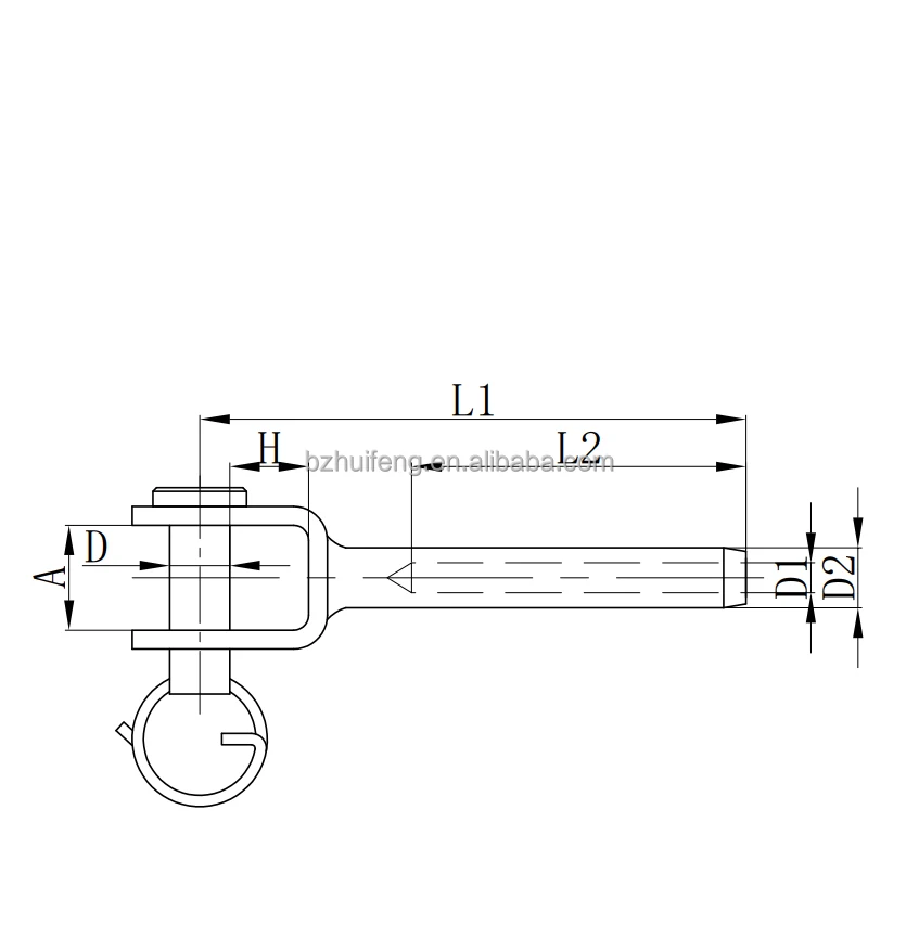 Swage Service 304 316 Stainless Steel Swage Welded Fork Terminal Cable ...