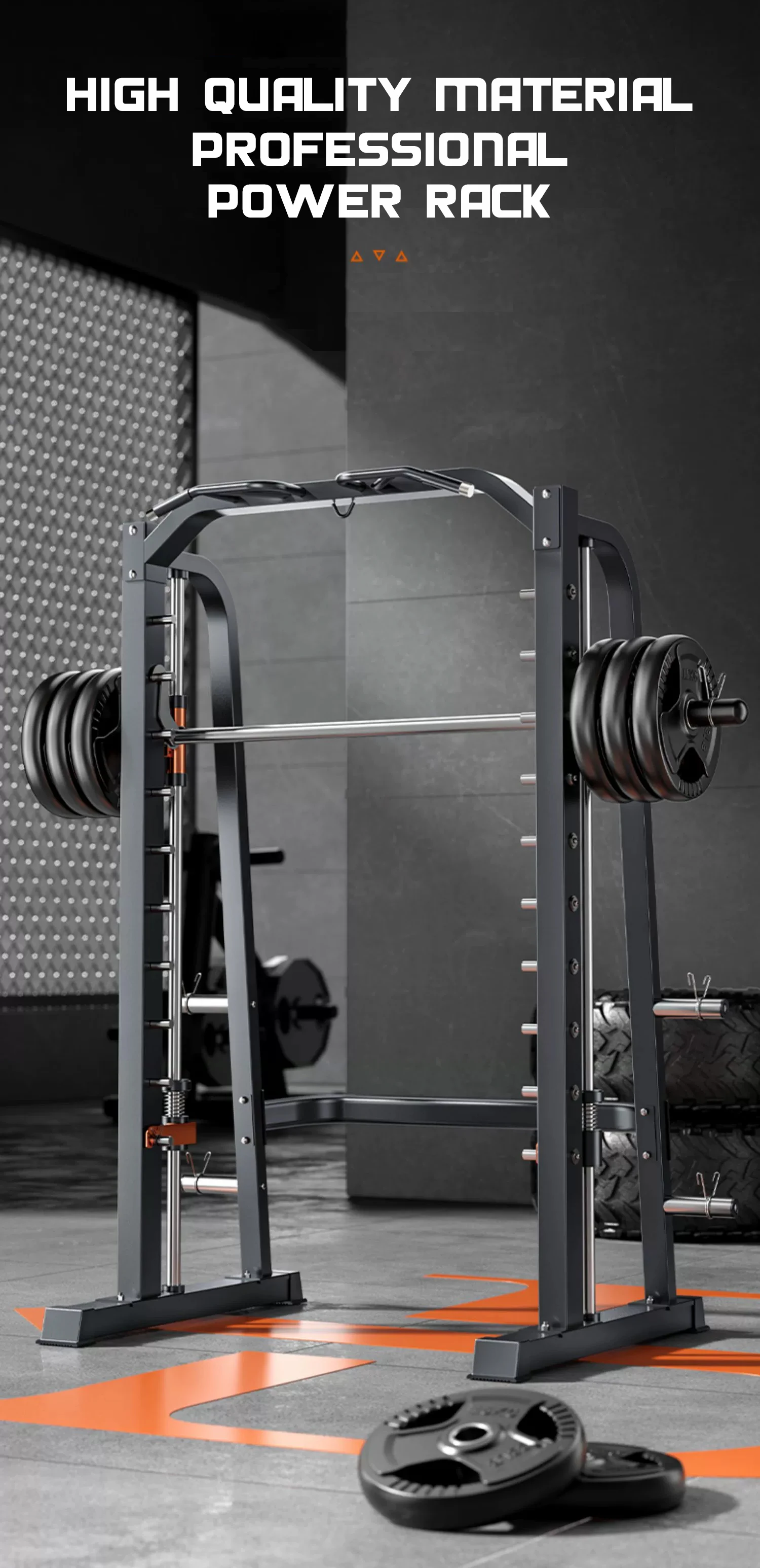 Adjustable Heavy Duty Barbell Squat Power Rack Multi Function Station ...