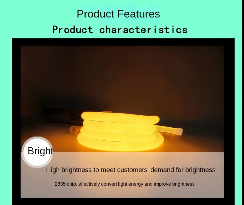 360 Degrees Flex Neon Strip Lights Flexible Led Strip Light Waterproof ...