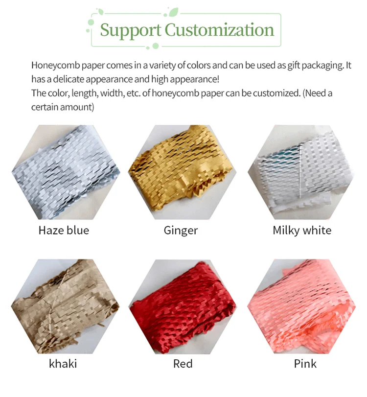 Recyclable Brown Kraft Paper Roll Hex Buffer Cushion Honeycomb Craft ...