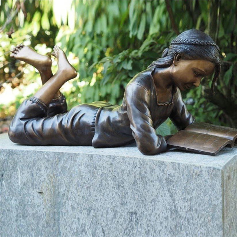 Outdoor Garden Life Size Casting Metal Sexy Girl Bronze Statue Bronze ...