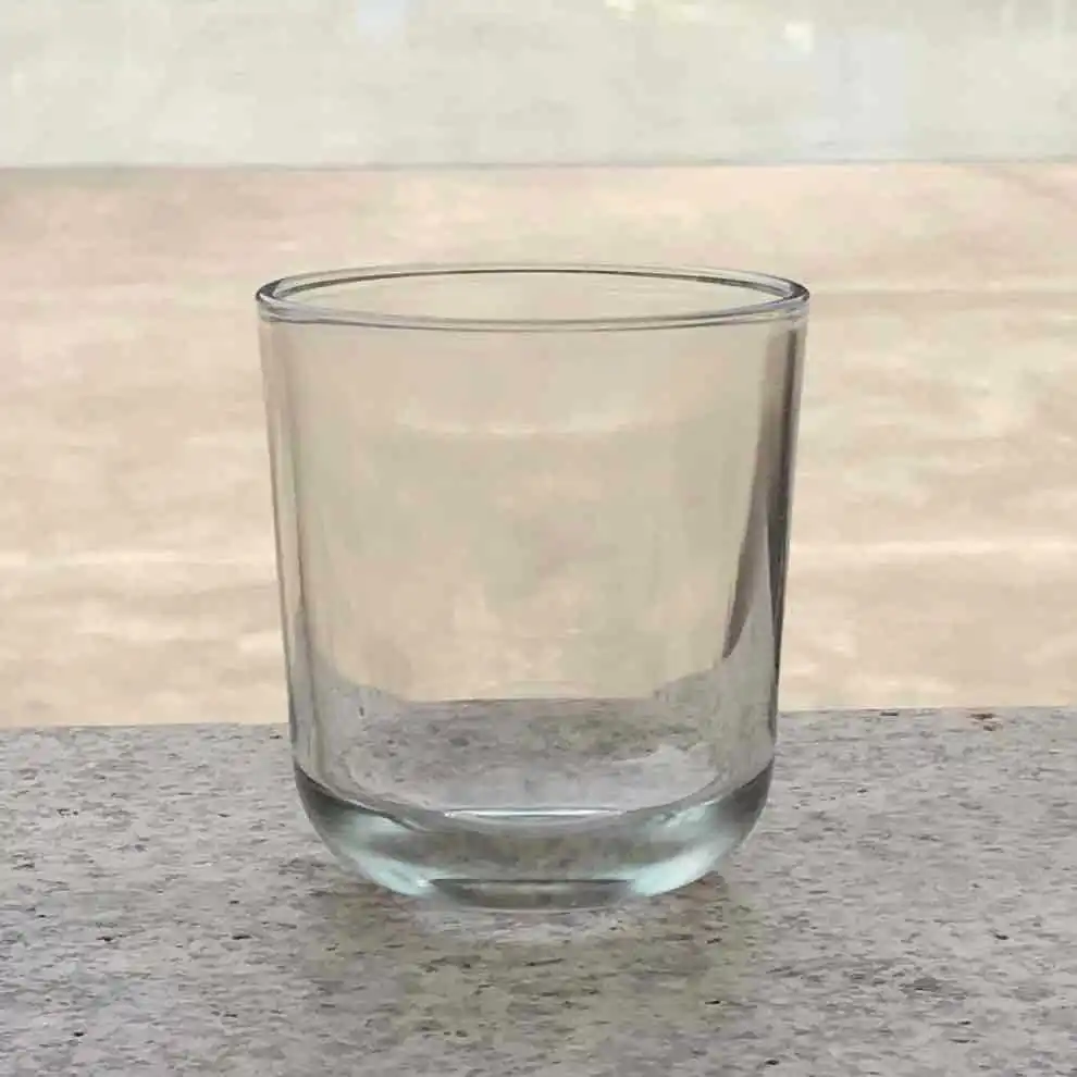 Wholesale 10 Oz Clear Round Bottom Glass Candle Jars