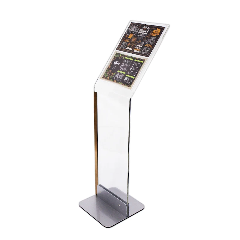 Acrylic Floor Display Stand - Promotional Poster Holder