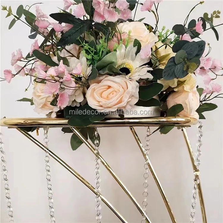 Explosive Models Wedding Centerpieces Gold Metal Frame Flower Stand ...