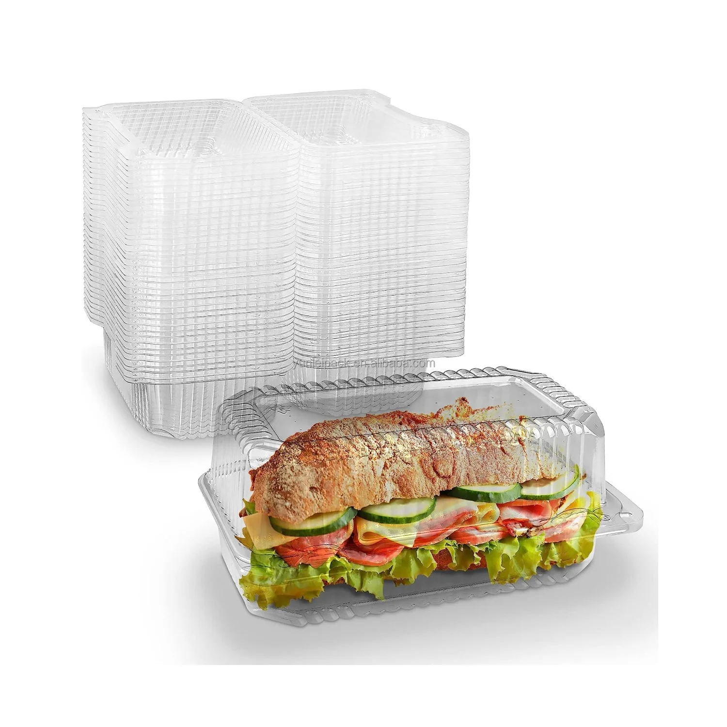 PET Clear High Hinged square Plastic Clamshell Container Box| Alibaba.com