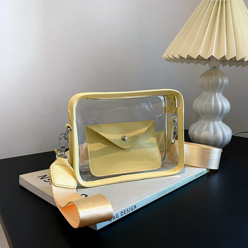 Women Clear Transparent Pvc Crossbody Bag For Nfl Stadium Sports Fan ...