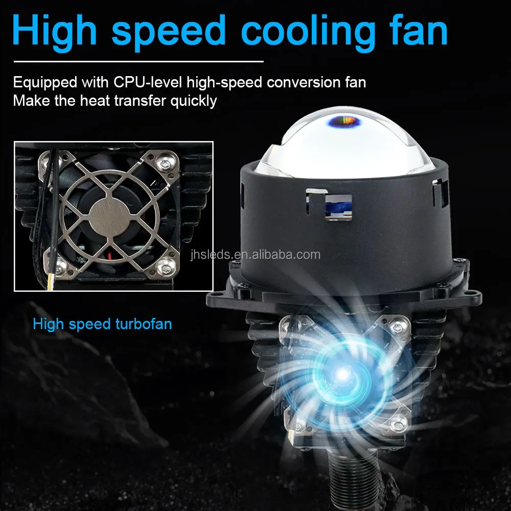 JHS New G12 3INCH Bi Led Projector Lens Headlight 120W Hi Low Beam Led ...