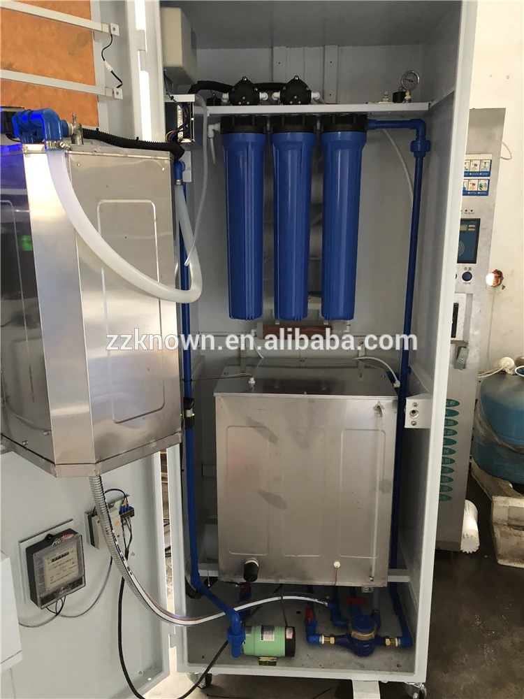 Expendedora de agua purificada y hielo en cubos OEM, acero inoxidable ...