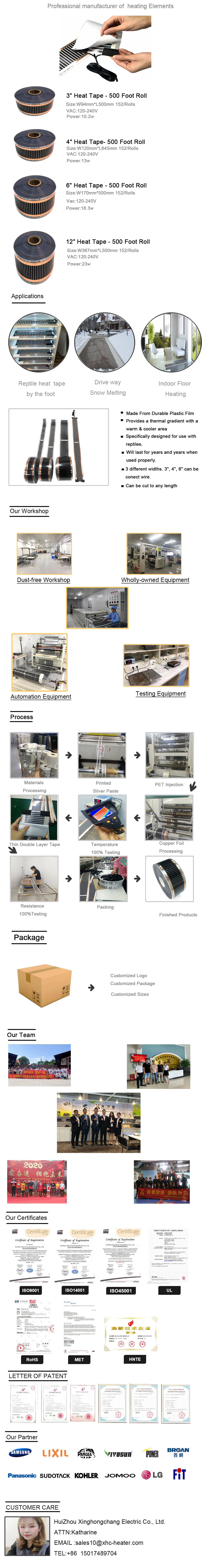 Safe Underfloor Graphene Far Infrared Carbon Fiber Snake Rack Reptile ...