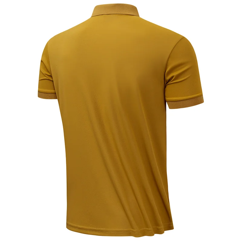 Uniforms Dry Fit Polo Shirts Sport Mens Zip Polo T-shirt