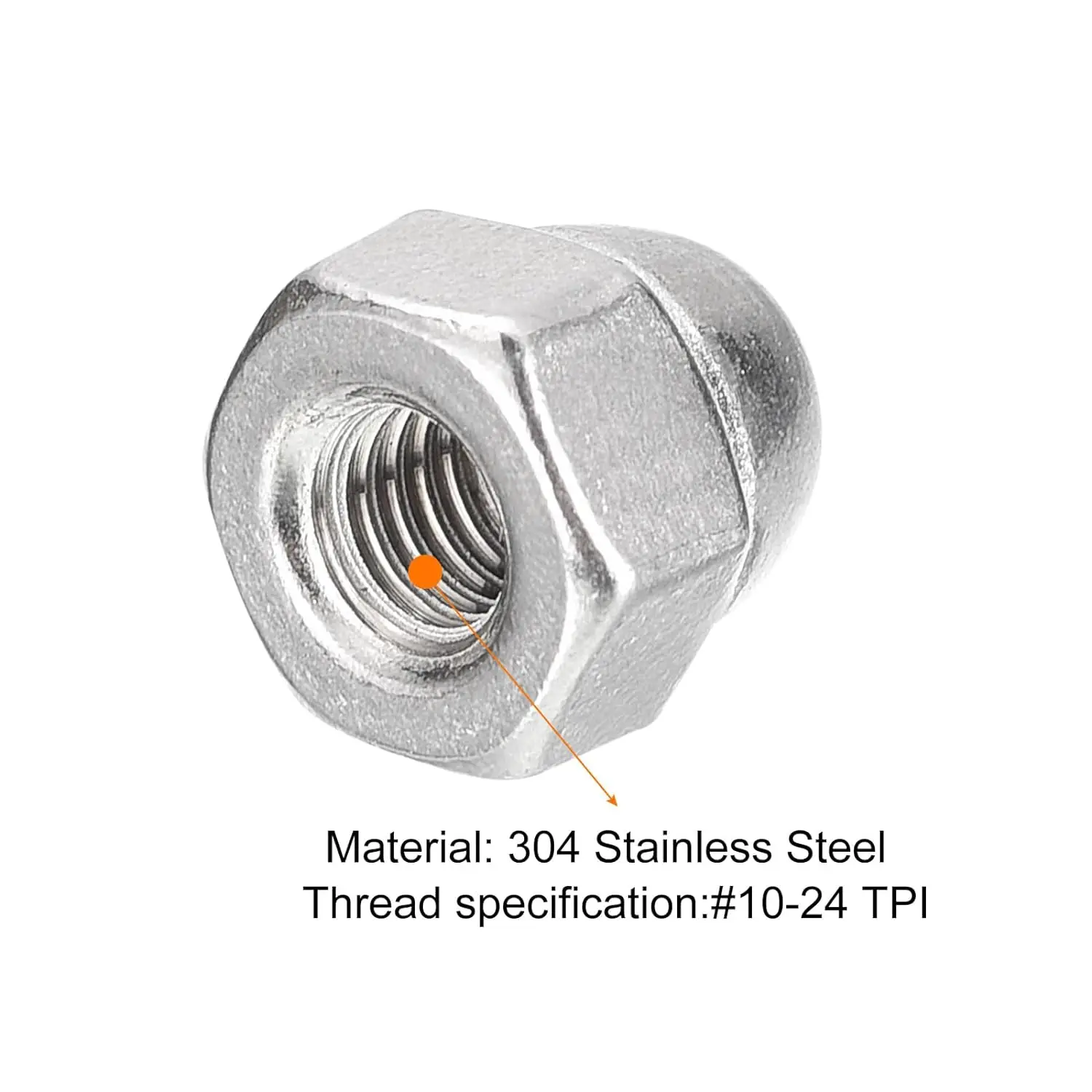 Din1587 Stainless Steel Hex Domed Cap Nut 1/4-20 Acorn Cap Nuts Hex Nut| Alibaba.com