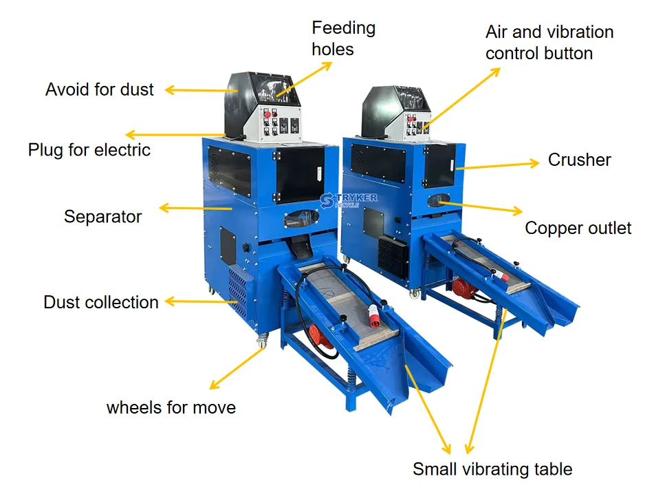 2024 Stryker Copper Cable Granulator - Efficient Recycling
