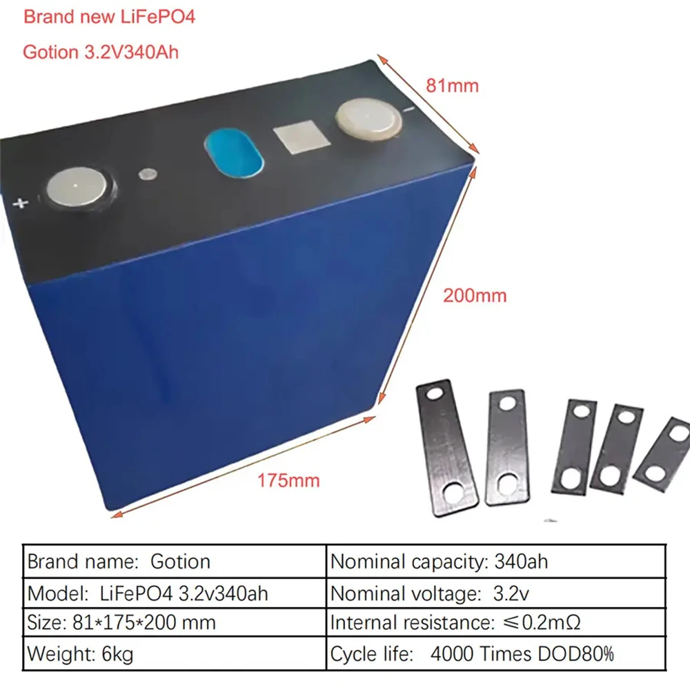 Latest Gotion 340Ah LiFePO4 Battery Cell for Solar Energy Storage ...
