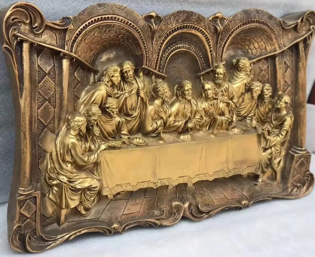 The Last Supper Religious Wall Frieze Sculpture by Yishengyuan