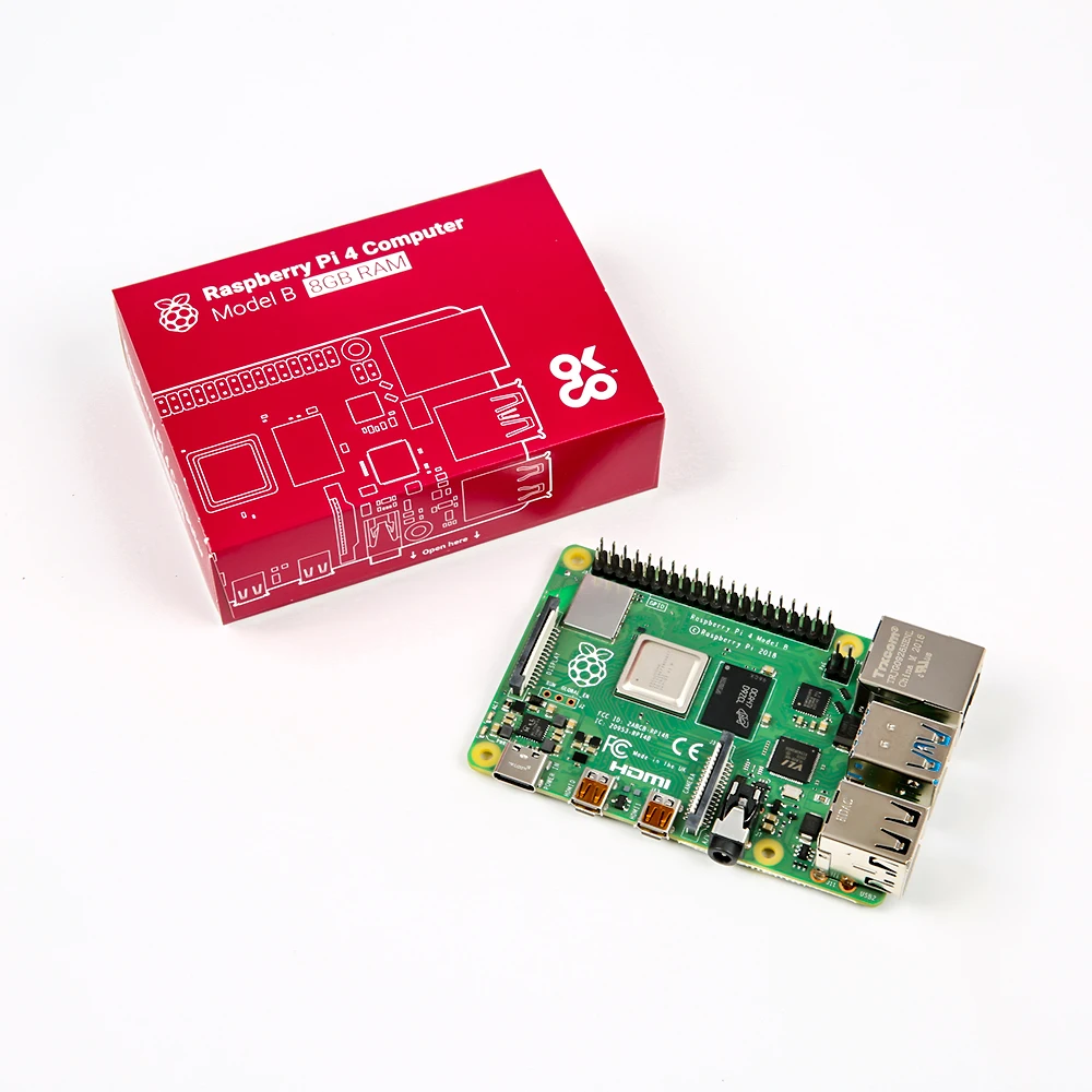 New Original Official Raspberry Pi 4 Model B Ram 8gb 4 Core - Buy ...