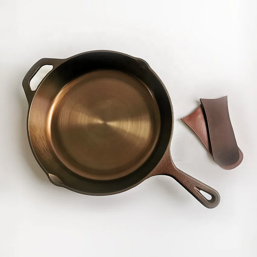 Alibaba.com: Customized Copper Brass Smooth Skillet Pan Set, Polished ...