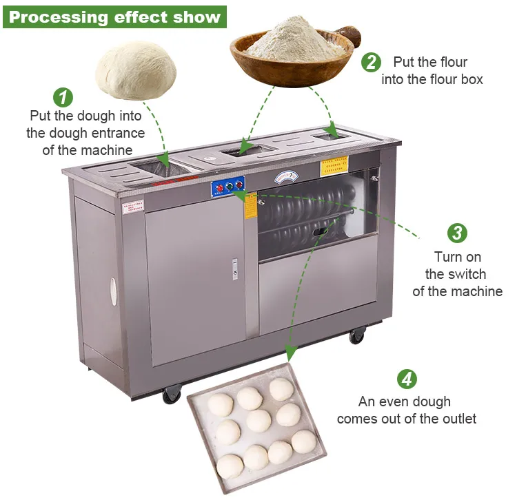 Steam Buns Commercial Automatic Divide Vertical Rounder Dough Bun ...