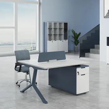 Luxury Staff Office Desk With Drawer Workstat Modular Wooden Office ...