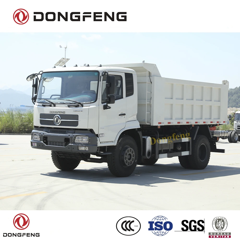 Dongfeng 4x2 Dump Truck 8 Ton Loading Capacity Yuchai 160 HP diesel ...