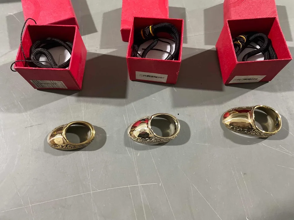 Spg Archery Brass Thumb Ring Mongolian Traditional Recurve Bow Release ...