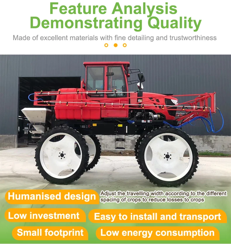 Double-action Lifting Structure 1000 Litres Agriculture Sprayer High ...