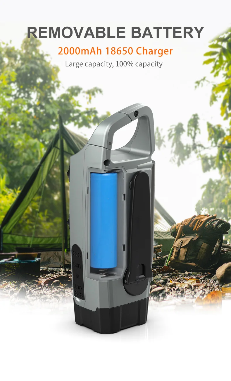 Emergency Usage Dynamo Hand Crank Flashlight Radio - Portable AM/FM ...