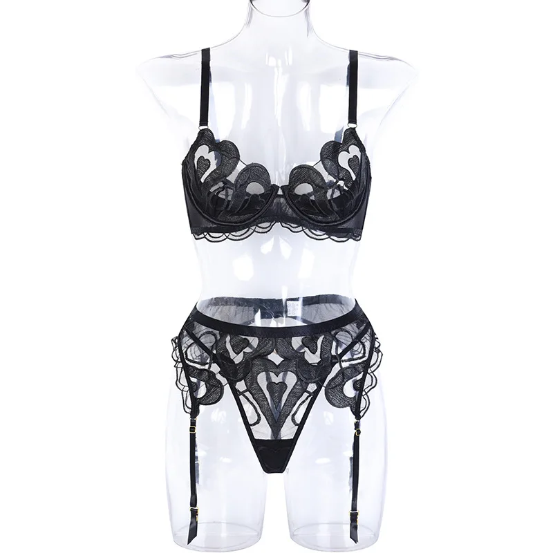 Luxury Lingerie Garters New Lace Mesh Embroidery Sexy Sexy Underwear ...