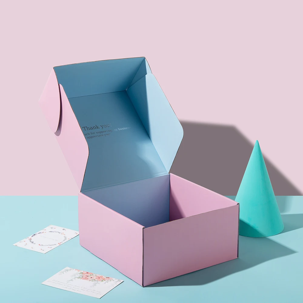 Oem Customnew Arrival Pink Color Customized Size Corrugated Mailer ...