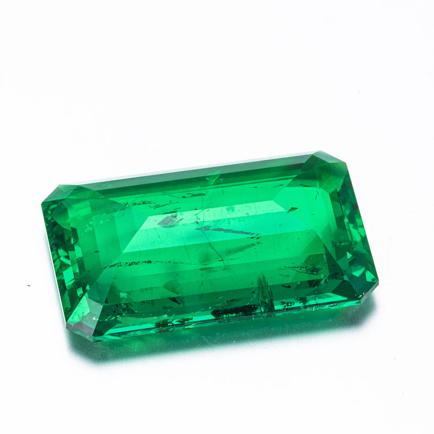 Customization 38 Carats Emerald Cut Made of Hydrothermal Rough Loose ...