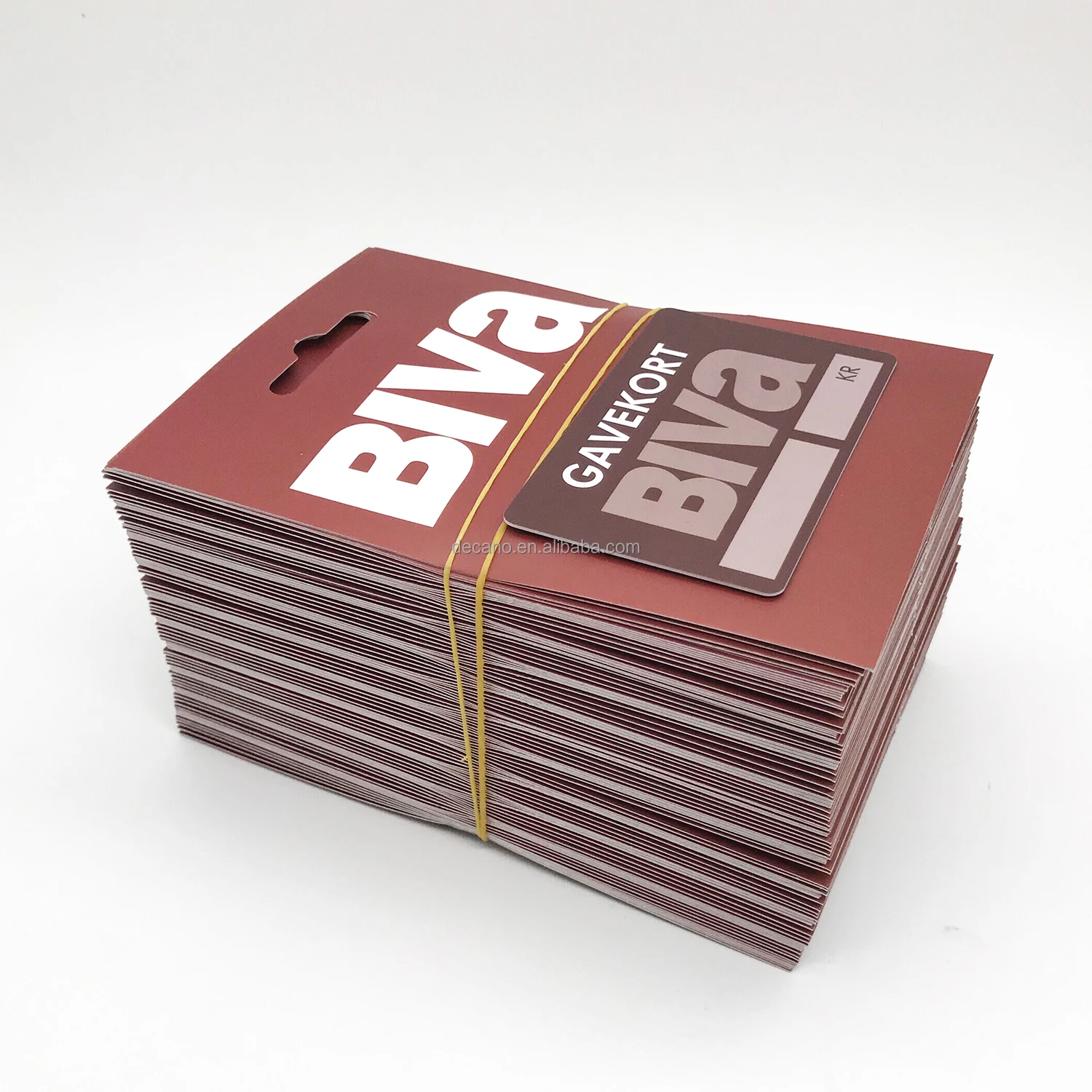 Customized PVC Gift Cards with Paper Card Holders